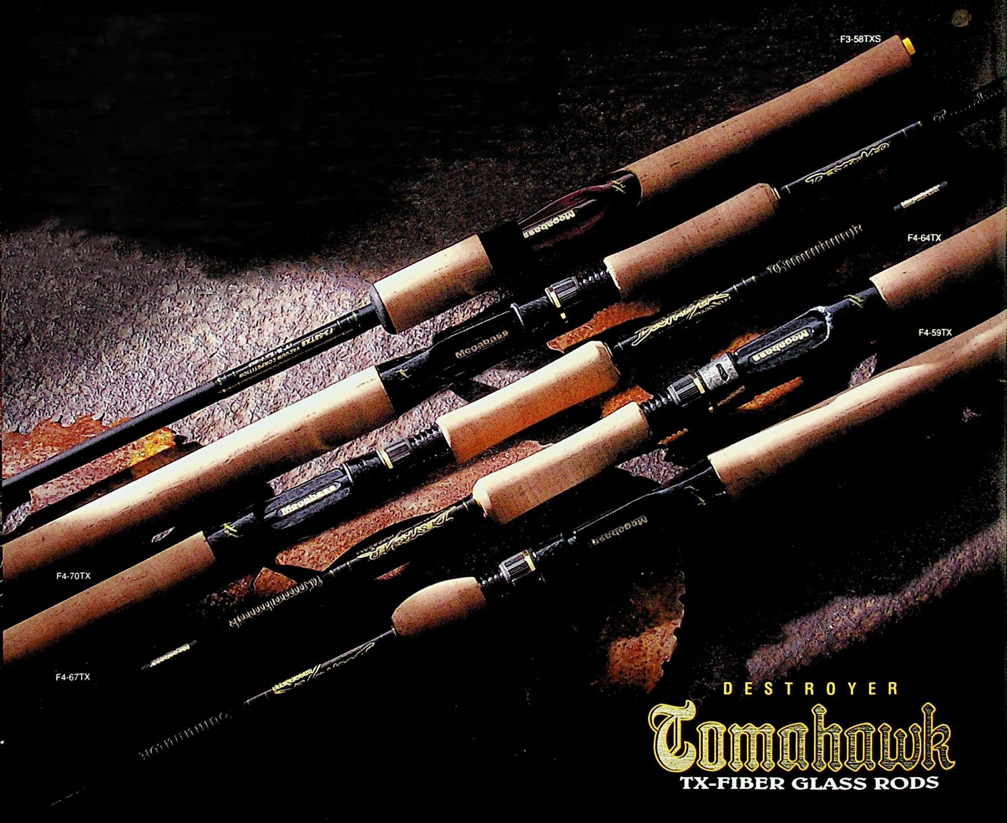 2001-2003 Destroyer Tomahawk TX-Fiber Glass Rods - JDM Fishing